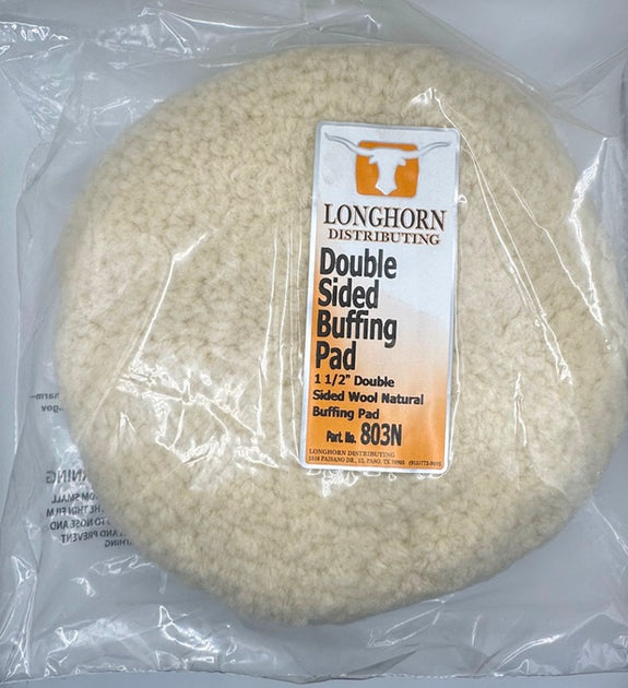 Double Sided White Buffing Pad | Longhorn Distributing