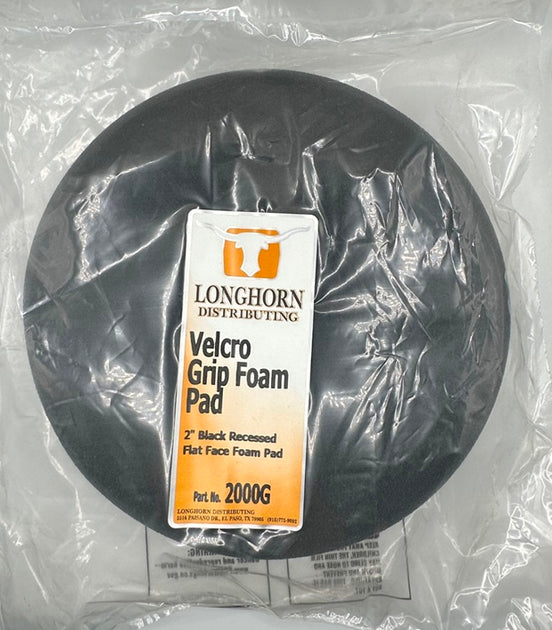 Black Foam Polishing/Finishing Pad Velcro | Longhorn Distributing
